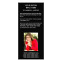 Writer Author Book Cover | Author Photo Back Rack Card | Zazzle
