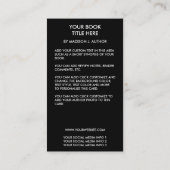 Writer Author Book Cover Promotion Business Card | Zazzle