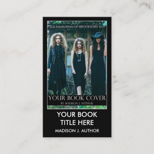 Writer Author Book Cover Promotion Business Card | Zazzle