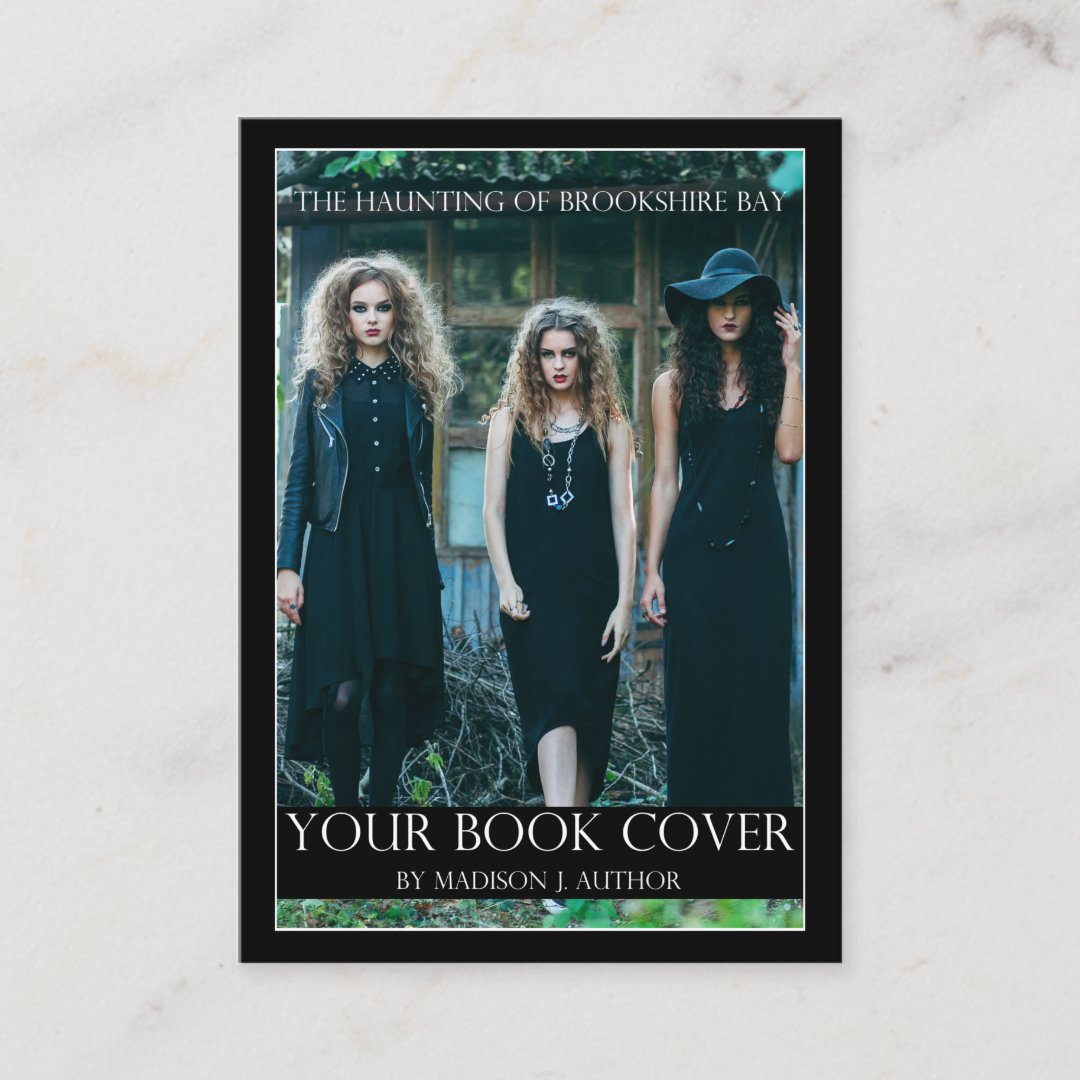 Writer Author Book Cover Promotion Large Business Card | Zazzle