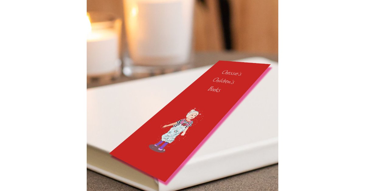 Writer Author Image Professional Red Mini Business Card | Zazzle
