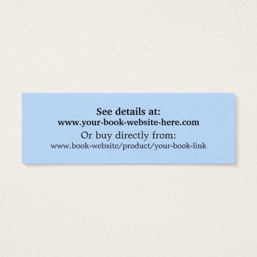 Writer Author Promotion Book Cover Small Bookmark | Zazzle