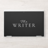 Writer Black White HP Laptop Skin | Zazzle