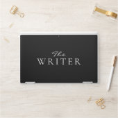 Writer Black White HP Laptop Skin | Zazzle