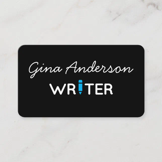 Writer Business Card | Zazzle