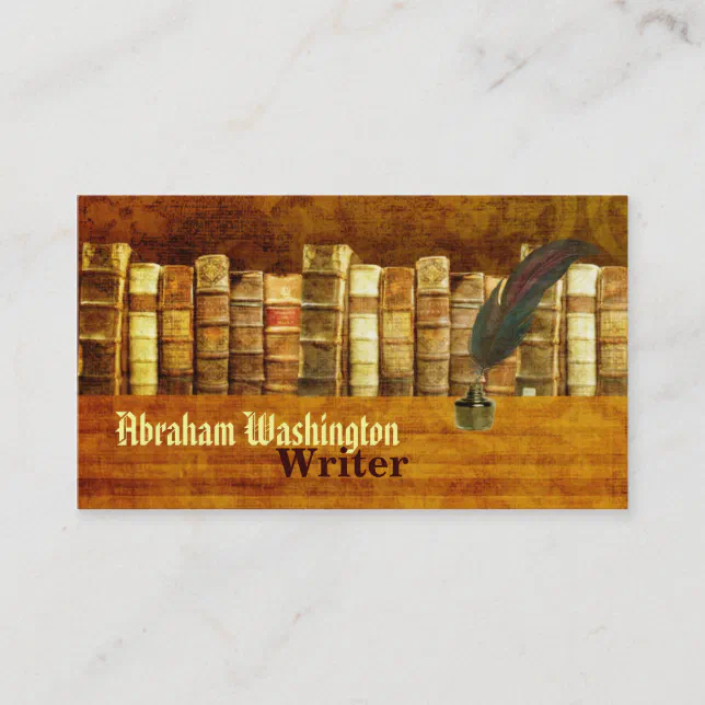 Writer Business Cards | Zazzle