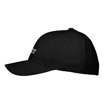 WRITER EMBROIDERED BASEBALL CAP | Zazzle