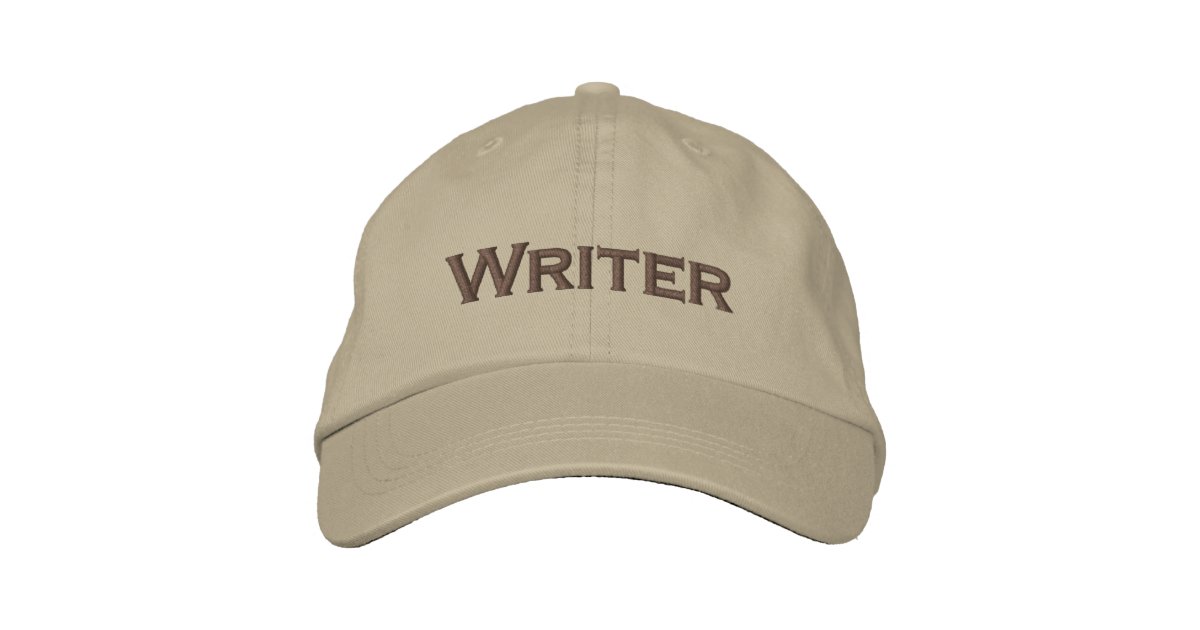 Writer Embroidered Baseball Cap / Baseball Hat | Zazzle
