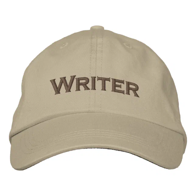 Writer Embroidered Baseball Cap / Baseball Hat | Zazzle
