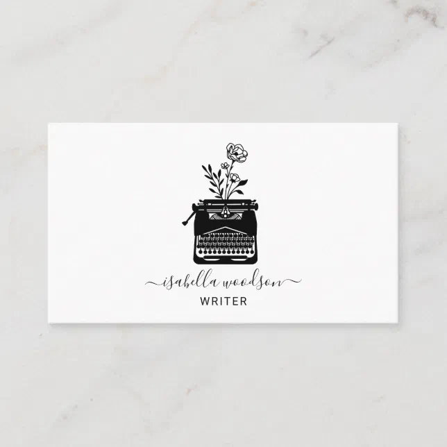 Writer Poet Business Card | Zazzle