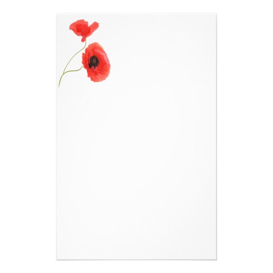 Writing PAPER poppy | Zazzle.com