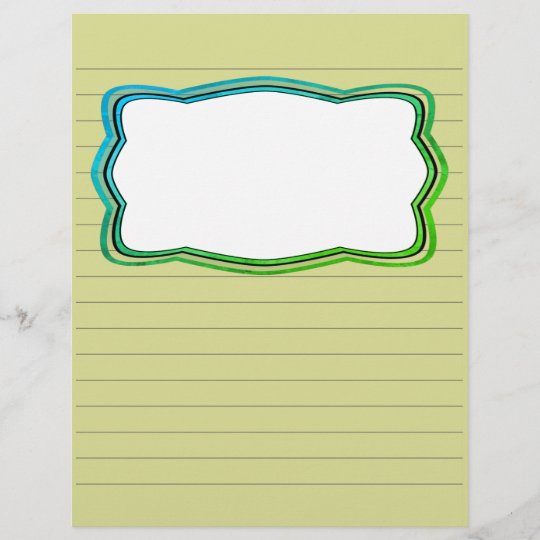 Writing Paper With Picture Box Zazzle