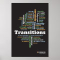 Writing Transitions 13" x 19" Classroom Poster | Zazzle