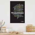 Writing Transitions 24" x 36" Classroom Poster | Zazzle