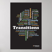 Writing Transitions 24" x 36" Classroom Poster | Zazzle