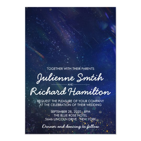 Written in the Stars Galaxy Wedding Invitation | Zazzle.com