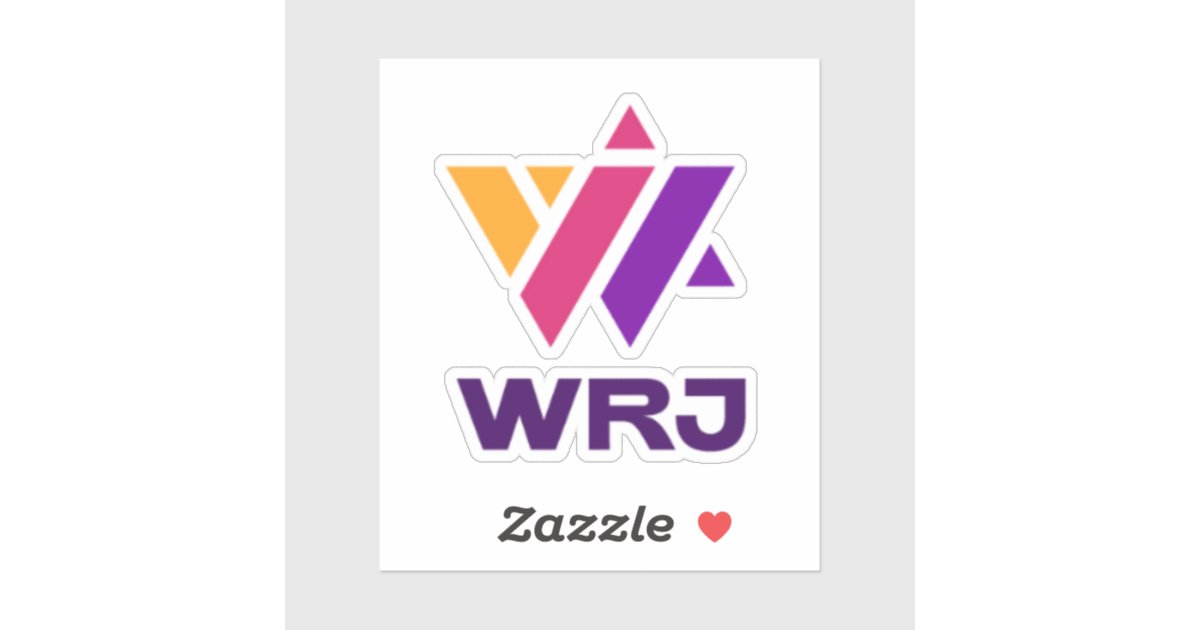 WRJ Laptop Sticker | Zazzle