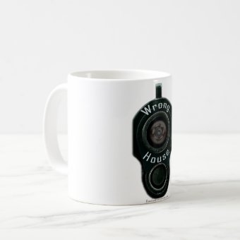 Wrong house - Gun barrel 2nd amendment mug | Zazzle
