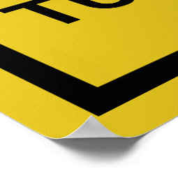 Wrong way poster | Zazzle