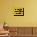 Wrong way poster | Zazzle