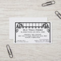 Wrought Iron Business Card | Zazzle