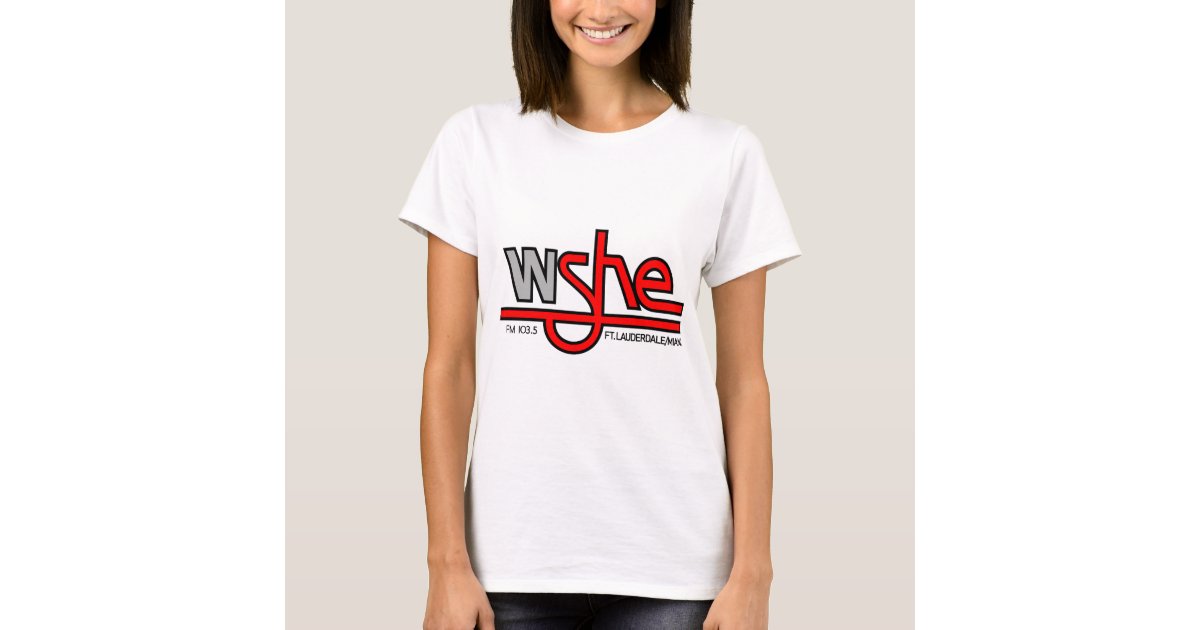 WSHE 103.5 MIAMI FT LAUDERDALE VINTAGE LOGO T-Shirt | Zazzle