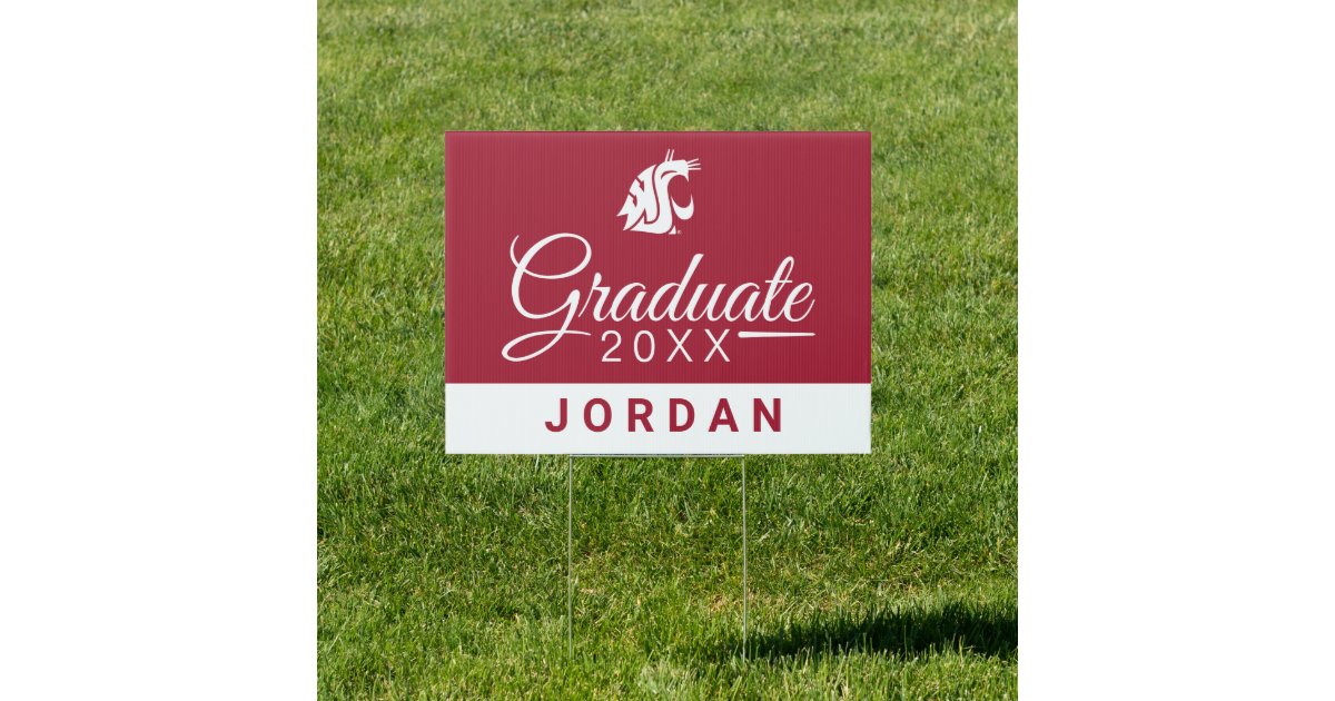 WSU Cougars Graduate Sign | Zazzle