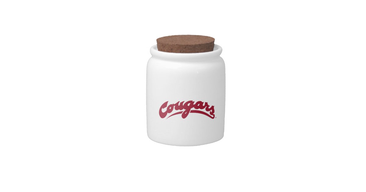 WSU Cougars Logo Candy Jar | Zazzle
