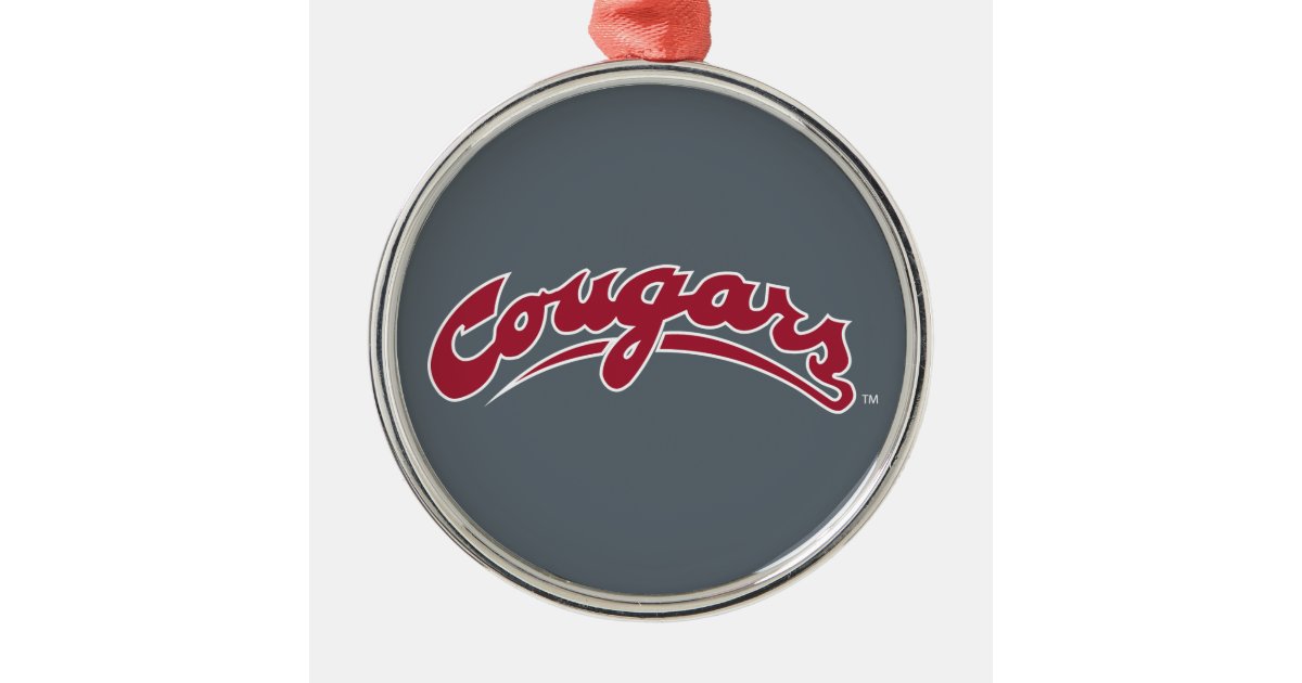 WSU Cougars Logo Metal Ornament | Zazzle