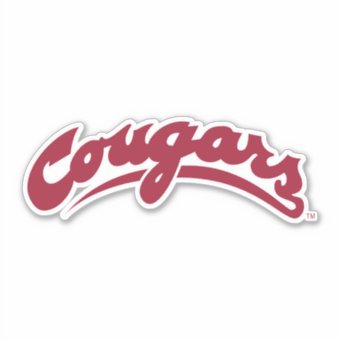 WSU Cougars Logo Sticker | Zazzle