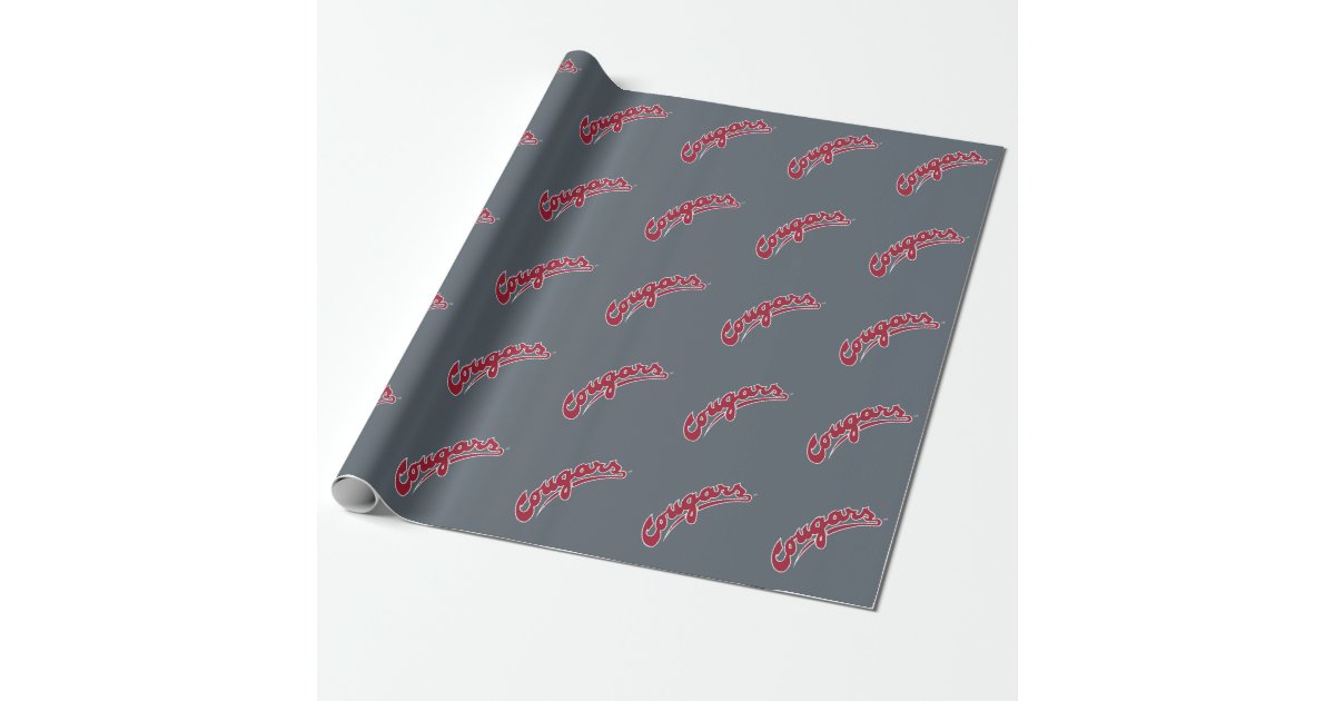 WSU Cougars Logo Wrapping Paper | Zazzle