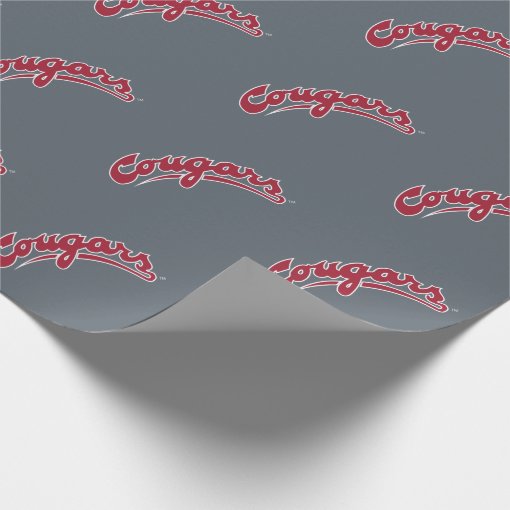 WSU Cougars Logo Wrapping Paper | Zazzle