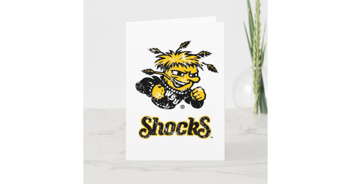WSU Logo Distressed Card | Zazzle
