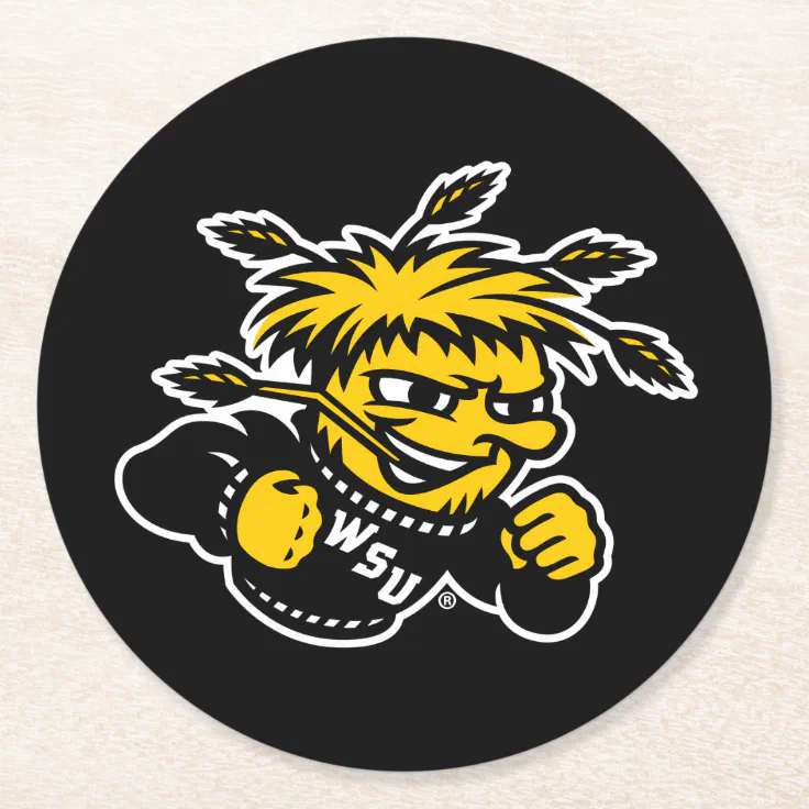WSU Logo Primary Mark Round Paper Coaster | Zazzle