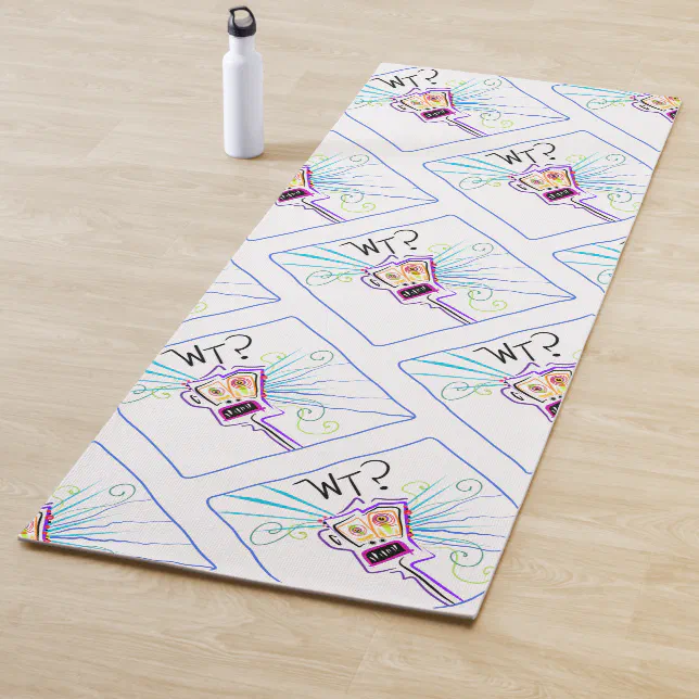 WT? - WHAT THE ?? EMOJI Meemogie Yoga Mat | Zazzle