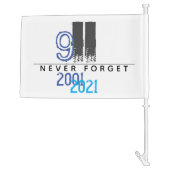 WTC 911 Blue Never Forget 20th Anniversary Car Flag | Zazzle