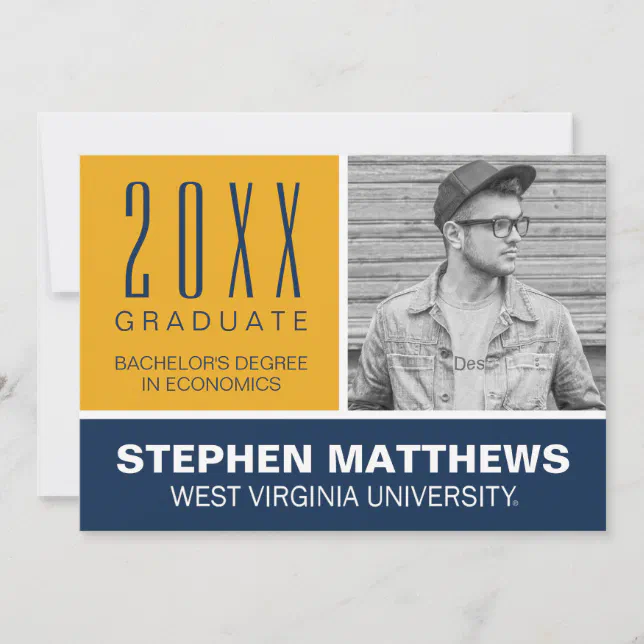 WVU Graduation Announcement | Zazzle