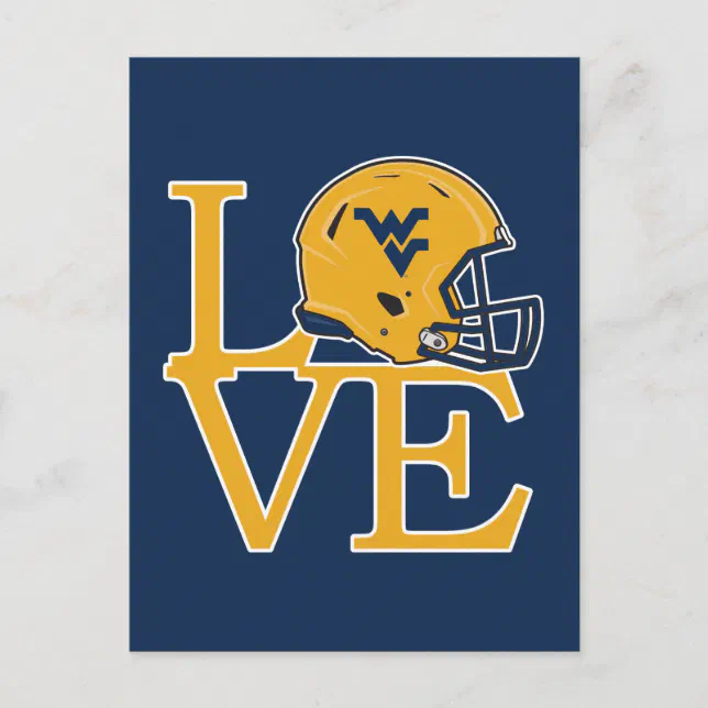 WVU Love Postcard | Zazzle