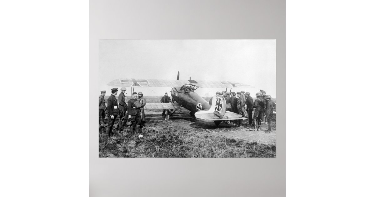 WW1 German Fighter Plane, 1910s Poster | Zazzle