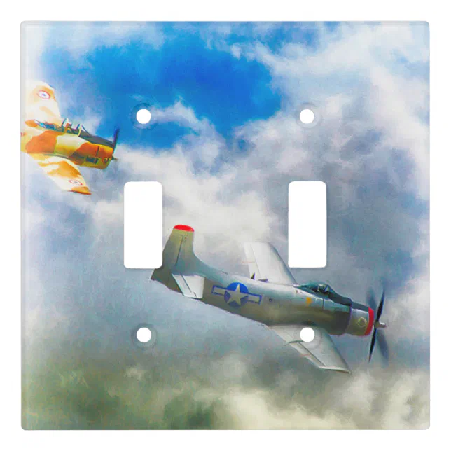 WW2 Aircraft AIR FORCE RAIDERS Light Switch Cover | Zazzle