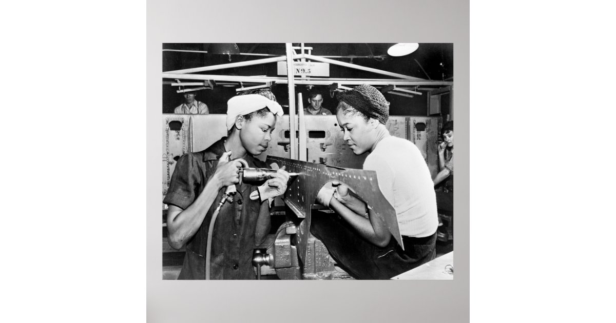 WW2 Aircraft Factory, 1940s Poster | Zazzle