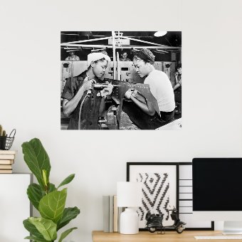 WW2 Aircraft Factory, 1940s Poster | Zazzle