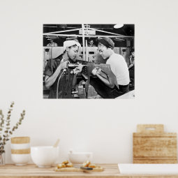 WW2 Aircraft Factory, 1940s Poster | Zazzle