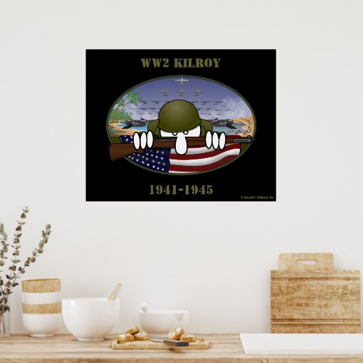 WW2 Kilroy Poster | Zazzle