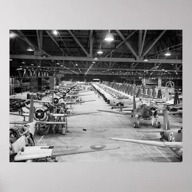 WW2 Mass Production, 1943 Poster | Zazzle