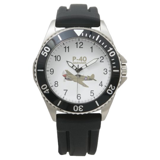 WW2 P-40 Warhawk Airplane Watch | Zazzle