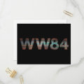 WW84 | TV Static Logo Invitation Postcard | Zazzle