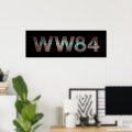 WW84 | TV Static Logo Poster | Zazzle