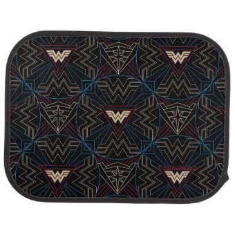 WW84 | Wonder Woman Circular Geometric Pattern Car Floor Mat | Zazzle