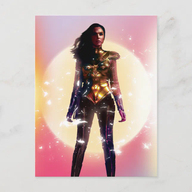 WW84 | Wonder Woman Gold Armor Lo Fi Sparks Photo Invitation Postcard ...